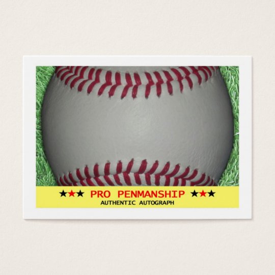 Standard Blank Signature Autograph Baseball Card | Zazzle.com