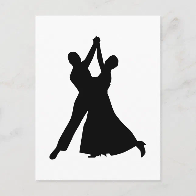 Standard dancing postcard | Zazzle