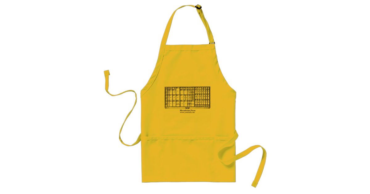 Standard letterpress printer's apron with pockets | Zazzle
