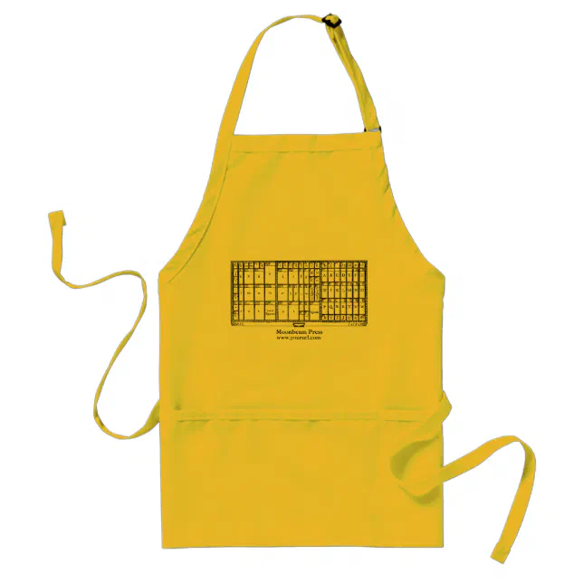 Standard letterpress printer's apron with pockets | Zazzle