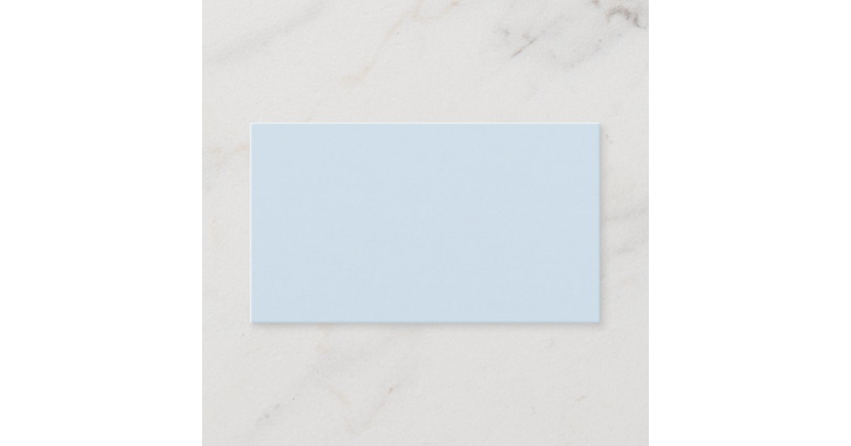 Standard Light Blue Business Card | Zazzle