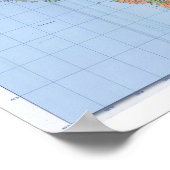 Standard World Map, Printed Map Poster | Zazzle