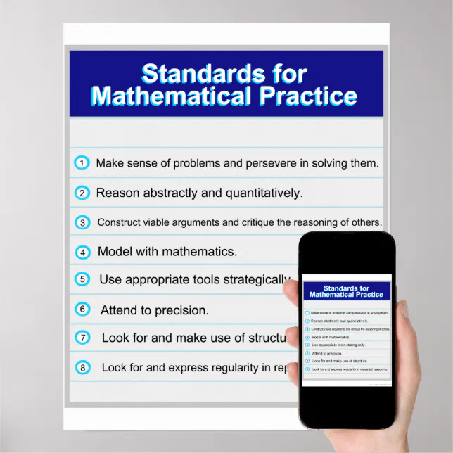 Standards for Mathematical Practice Poster | Zazzle