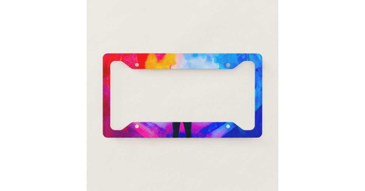 Standing in Colors License Plate Frame | Zazzle
