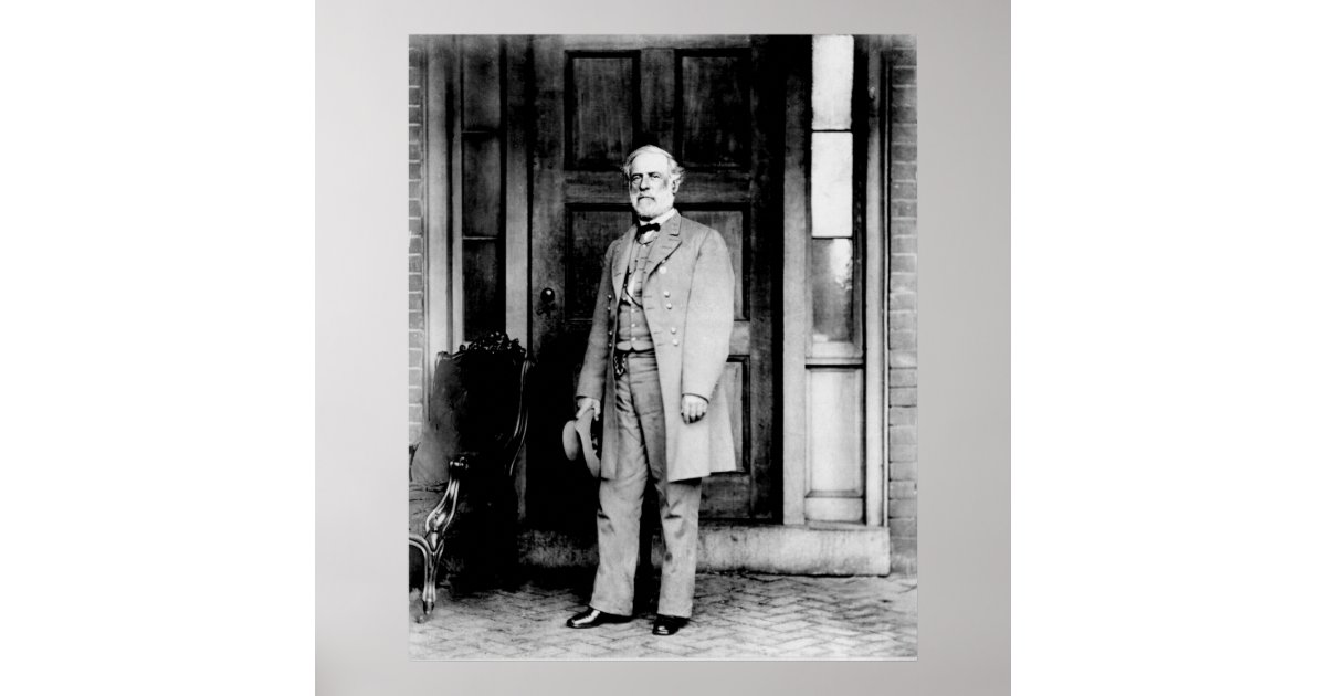 Standing Portrait of General Robert E. Lee Poster | Zazzle