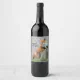 Standing Red Fox Birthday Wine Label | Zazzle