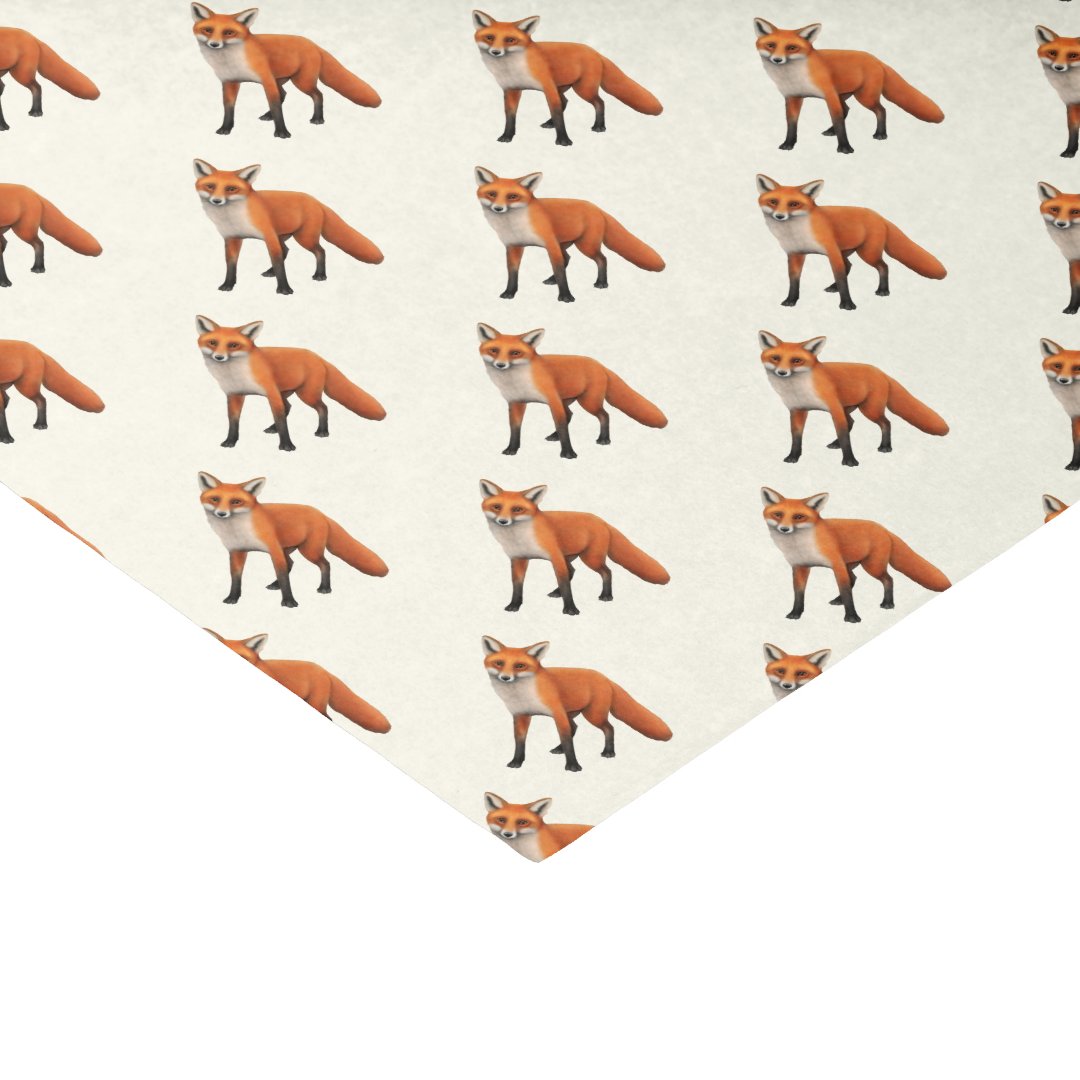 Standing Red Fox Wildlife Tissue Paper | Zazzle