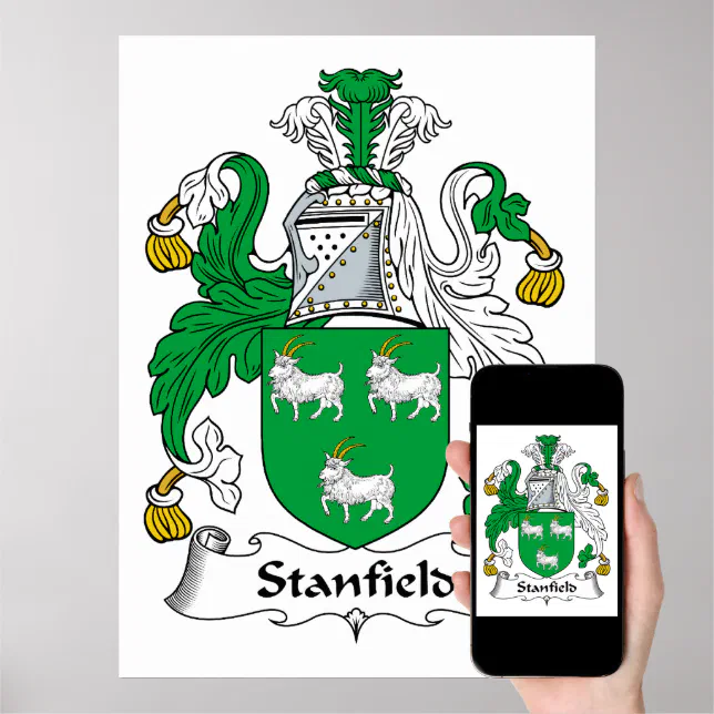 Stanfield Family Crest Poster | Zazzle