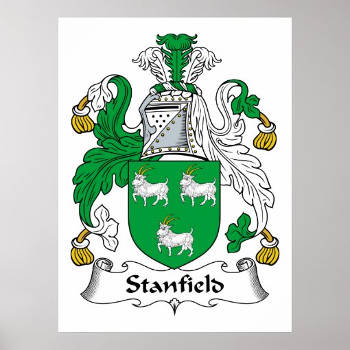 Stanfield Family Crest Poster | Zazzle
