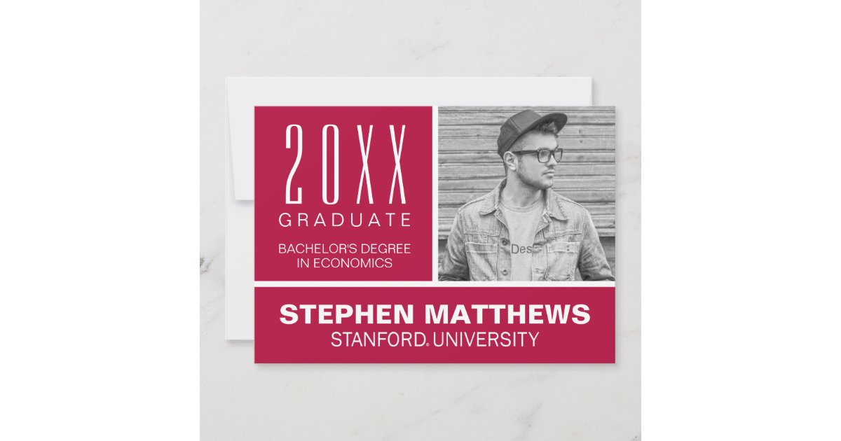 Stanford Graduation Announcement | Zazzle