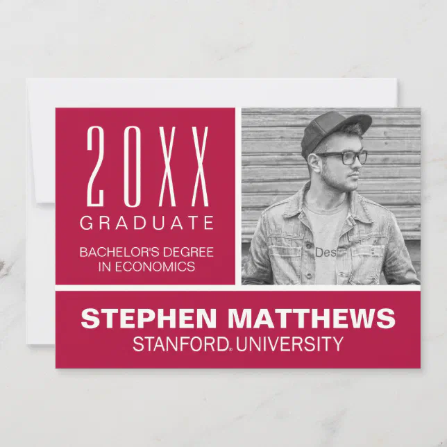 Stanford Graduation Announcement | Zazzle