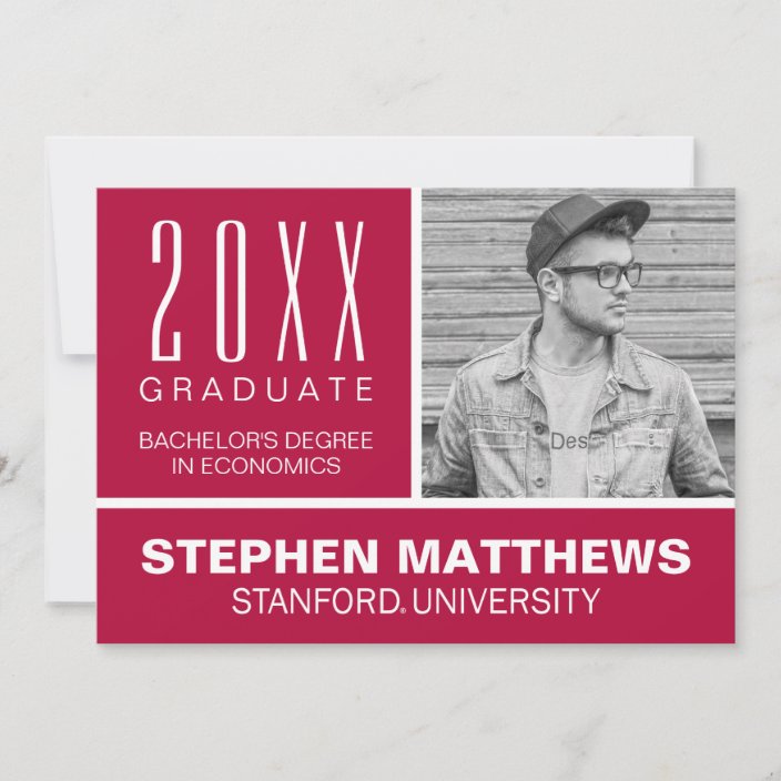 Stanford Graduation Announcement | Zazzle.com