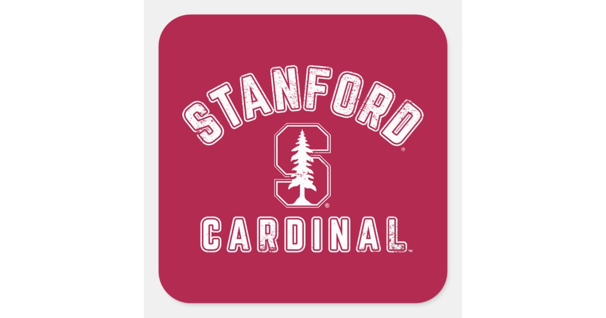 Stanford University | Proud Cardinals Square Sticker | Zazzle