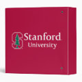 Stanford University with Cardinal Block "S" & Tree 3 Ring Binder | Zazzle