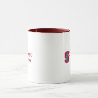 Stanford University with Cardinal Block "S" & Tree Mug | Zazzle