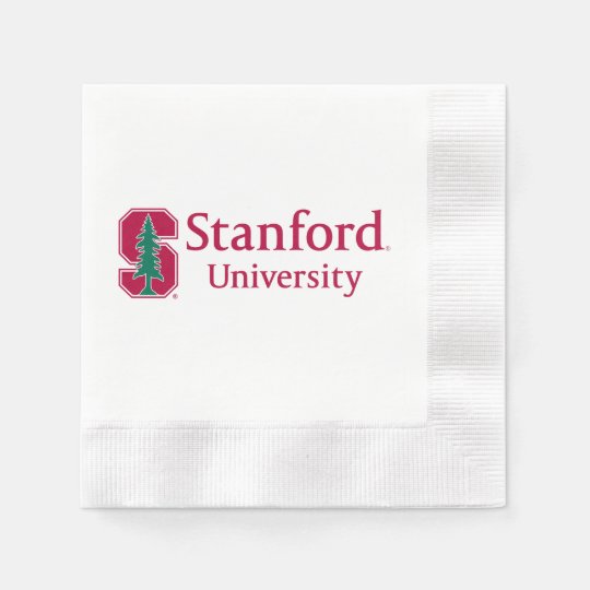 Stanford University with Cardinal Block "S" & Tree Napkins | Zazzle.com