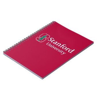 Stanford University with Cardinal Block "S" & Tree Notebook | Zazzle