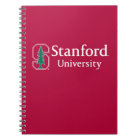 Stanford University with Cardinal Block "S" & Tree Notebook | Zazzle