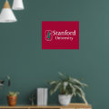 Stanford University with Cardinal Block "S" & Tree Poster | Zazzle