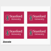Stanford University with Cardinal Block "S" & Tree Rectangular Sticker ...