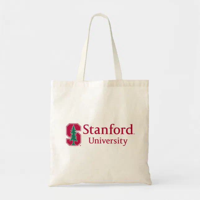 Stanford University with Cardinal Block "S" & Tree Tote Bag | Zazzle
