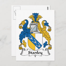 Stanley Family Crest Postcard | Zazzle