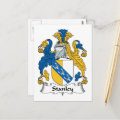 Stanley Family Crest Postcard | Zazzle