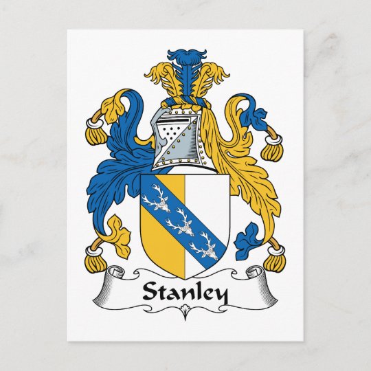 Stanley Family Crest Postcard | Zazzle.com