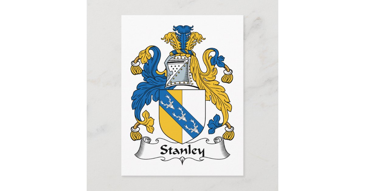 Stanley Family Crest Postcard | Zazzle