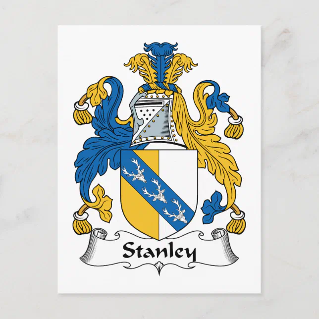 Stanley Family Crest Postcard | Zazzle