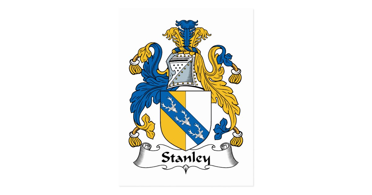 Stanley Family Crest Postcard | Zazzle.com