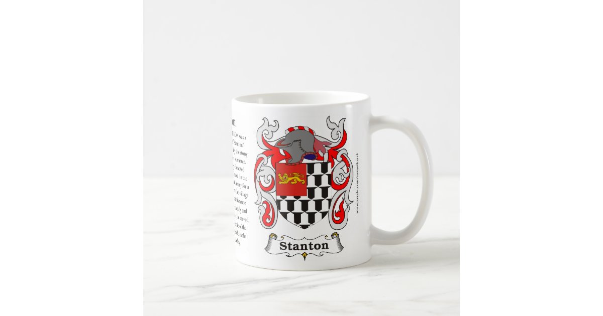 Stanton, the Origin, the Meaning and the Crest on Coffee Mug | Zazzle