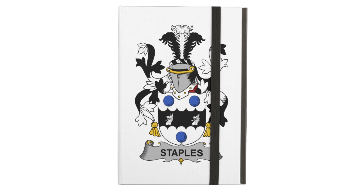 Staples Family Crest iPad Air Cover | Zazzle