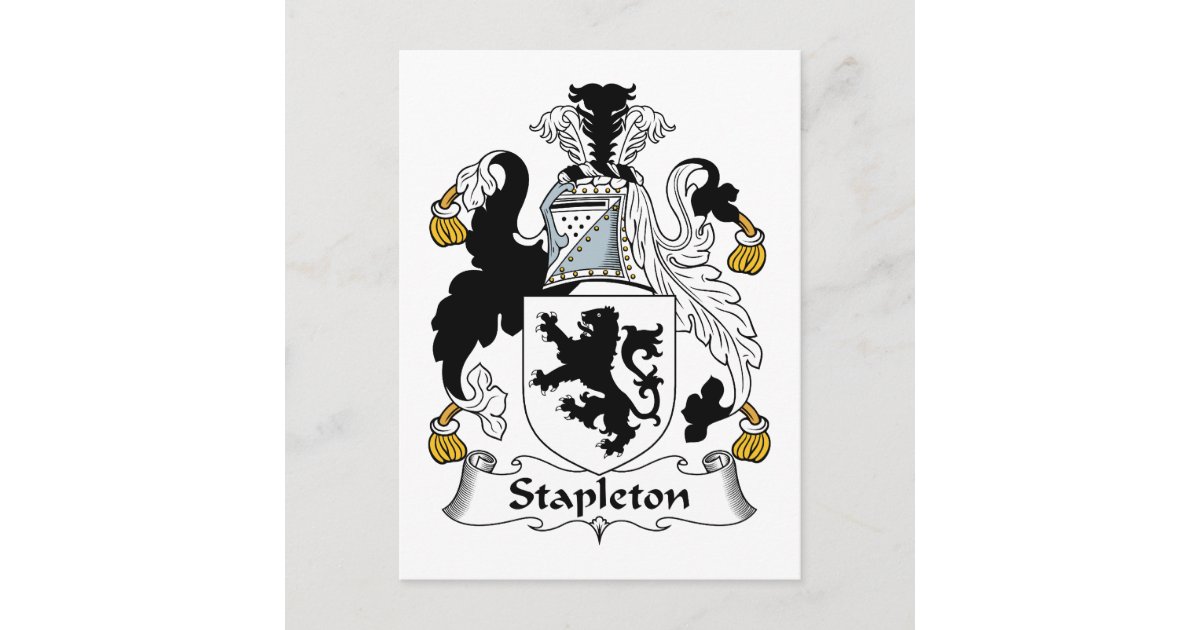 Stapleton Family Crest Postcard | Zazzle