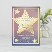 Star Birthday Invitation | Zazzle
