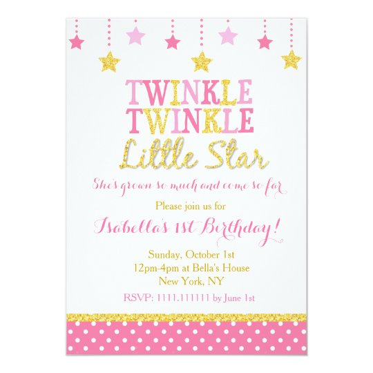 Star Birthday Party Invitation | Zazzle.com