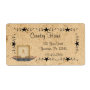 Star Border Candle Label | Zazzle