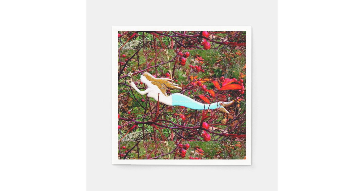 star carrying mermaid napkins | Zazzle