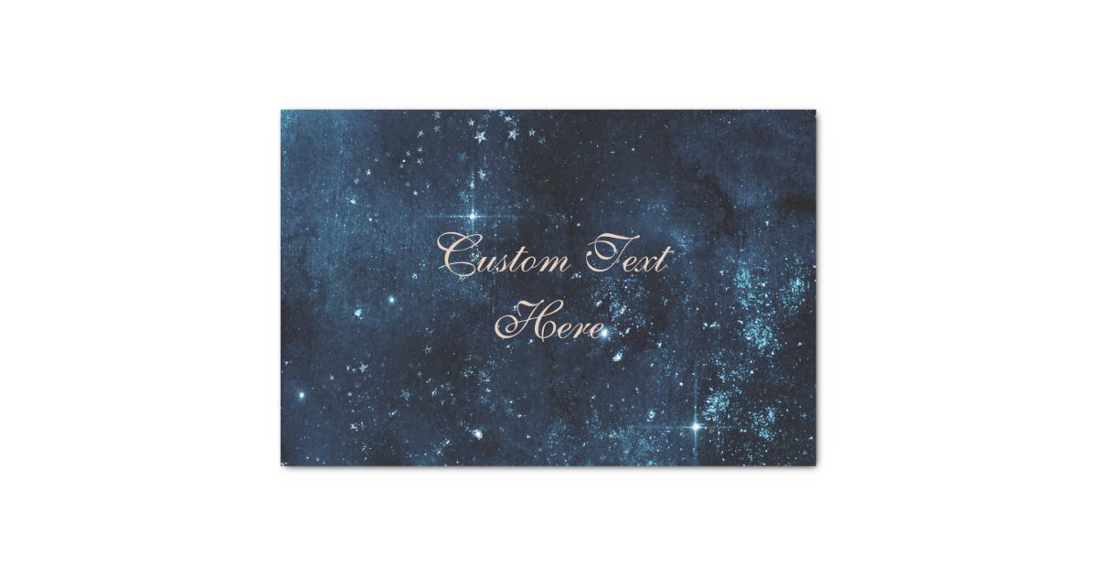 Star Celestial Galaxy Watercolor Custom Wedding Tissue Paper | Zazzle