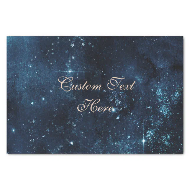 Star Celestial Galaxy Watercolor Custom Wedding Tissue Paper | Zazzle