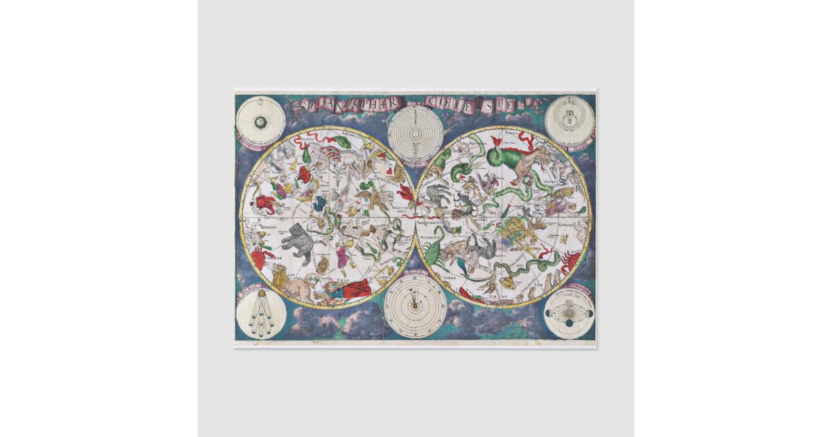 Star chart tissue paper | Zazzle