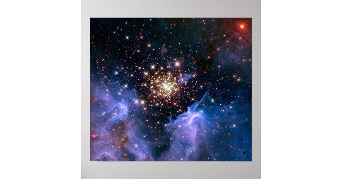 Star Cluster NGC 3603 (Hubble) Poster | Zazzle