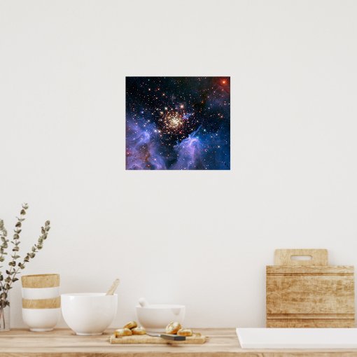 Star Cluster NGC 3603 (Hubble) Poster | Zazzle