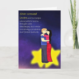 Star-crossed Lovers Greeting Card | Zazzle