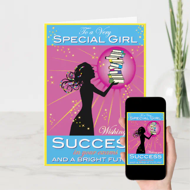Star Girl Success Card | Zazzle