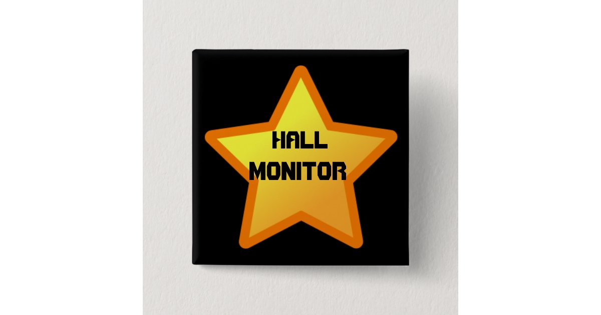 star, Hall, Monitor Button | Zazzle