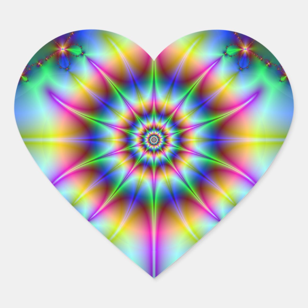 Star Heart Sticker | Zazzle