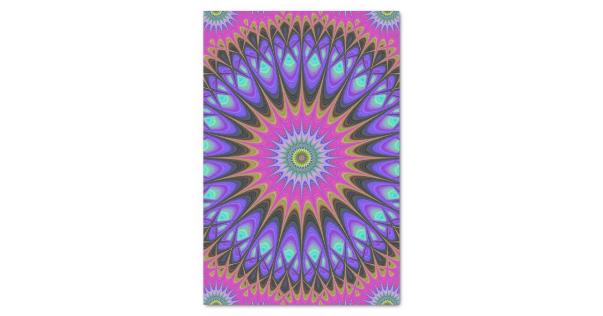 Star mandala tissue paper | Zazzle