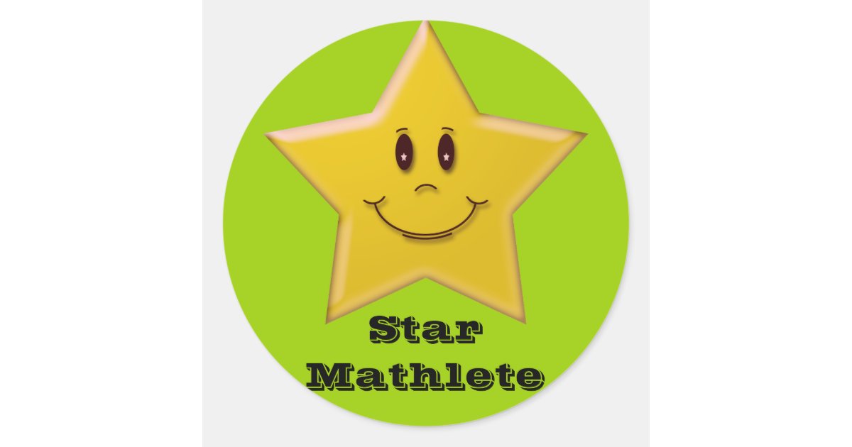 Star Mathlete Sticker | Zazzle