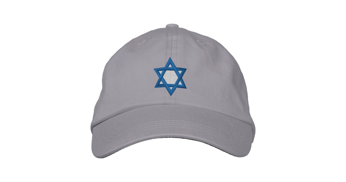 Star Of David Embroidered Baseball Cap | Zazzle.com